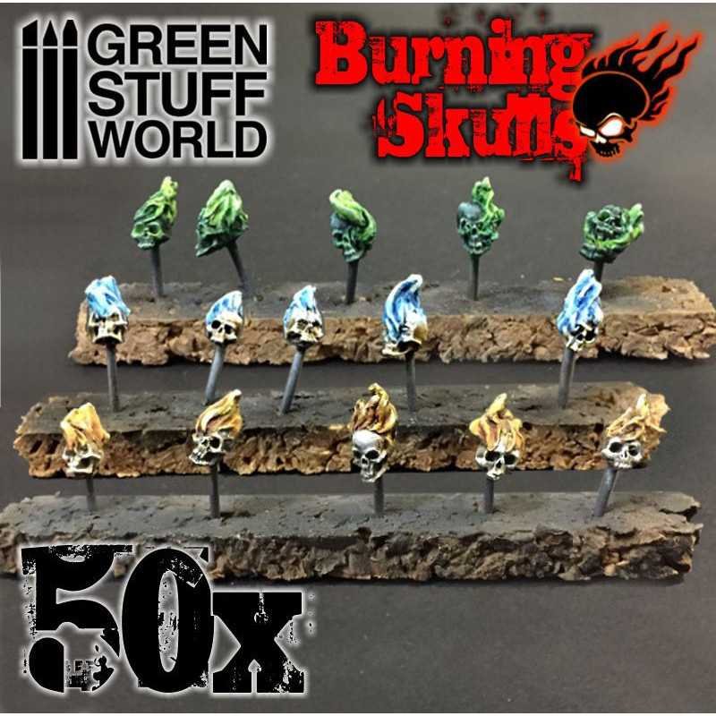 Burning Skull Basing Resin Burning Skulls - Flaming Skull Scatter For ...
